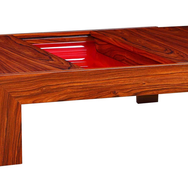 "BORSOI" Contemporary Centre Table in Pau Ferro Wood by Janete Costa ...