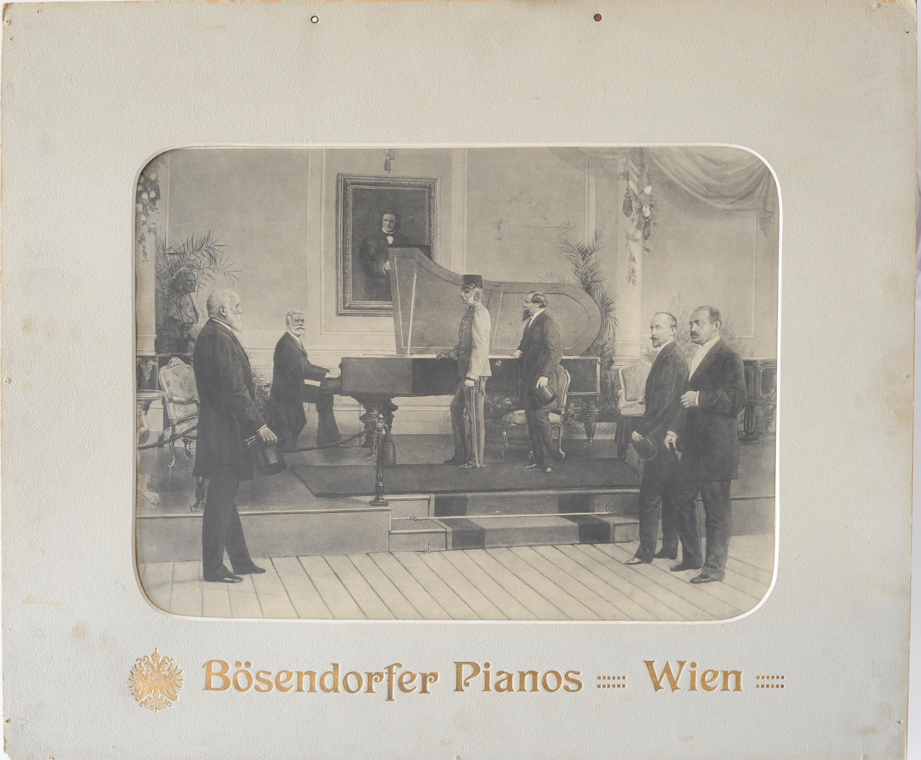 Bosendorfer Grand Piano Poster Advertisement, Lithography Karl Karger ...