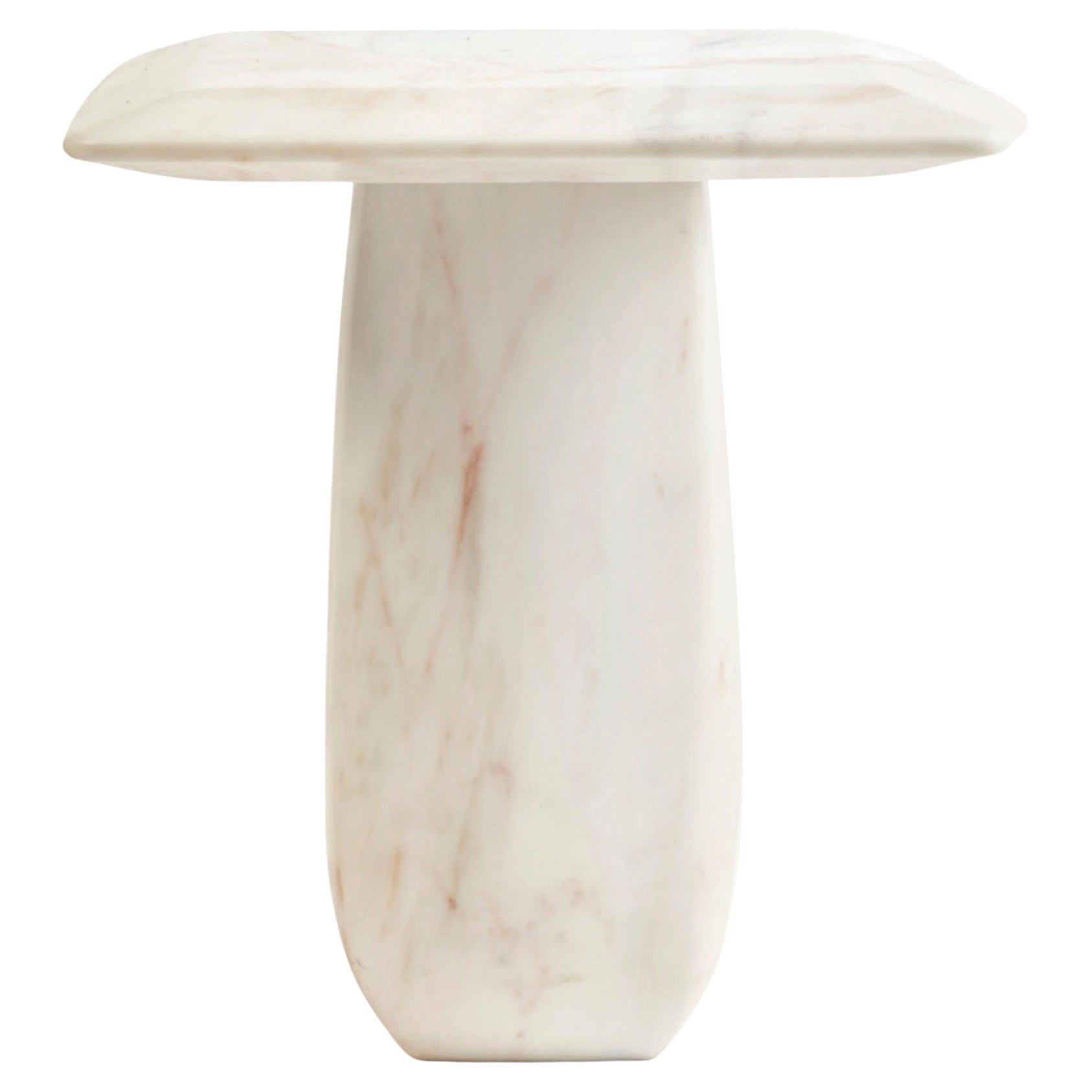 Bossa Side Table, Estremoz Marble, Handcrafted in Portugal by Duistt ...