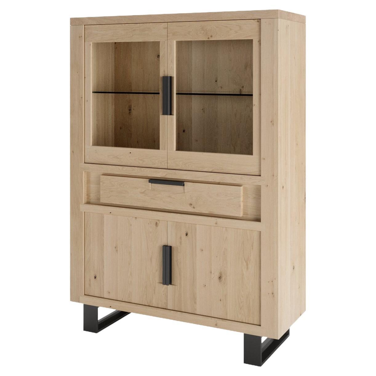 1920 Counter Top Mercantile Glass Showcase with Mirror Slidding Doors ...