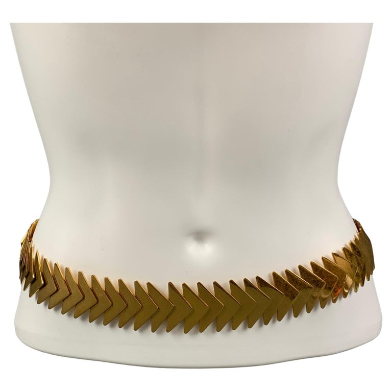 BOTTEGA ITALIANA Waist Size S Gold Metal Belt For Sale at 1stDibs