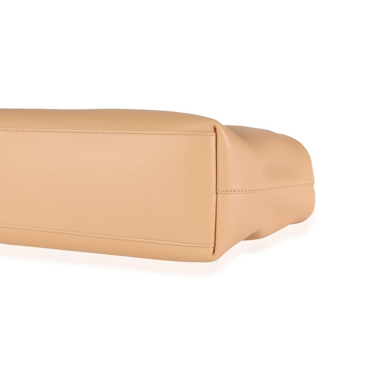 Bottega Veneta Almond Calfskin Leather Medium Point Bag For Sale at 1stDibs