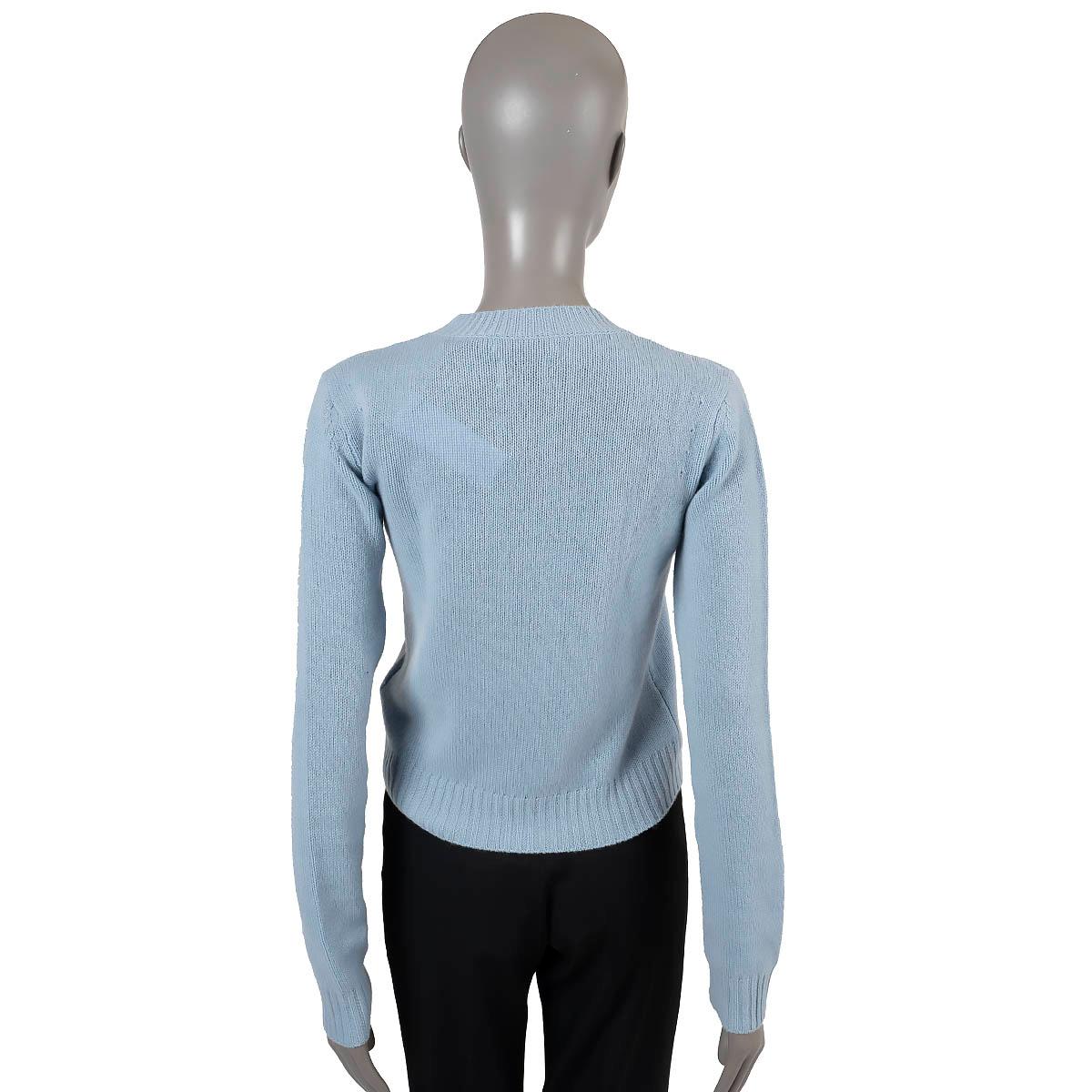 BOTTEGA VENETA baby blue cashmere 2019 ICON Sweater 40 S For Sale at ...