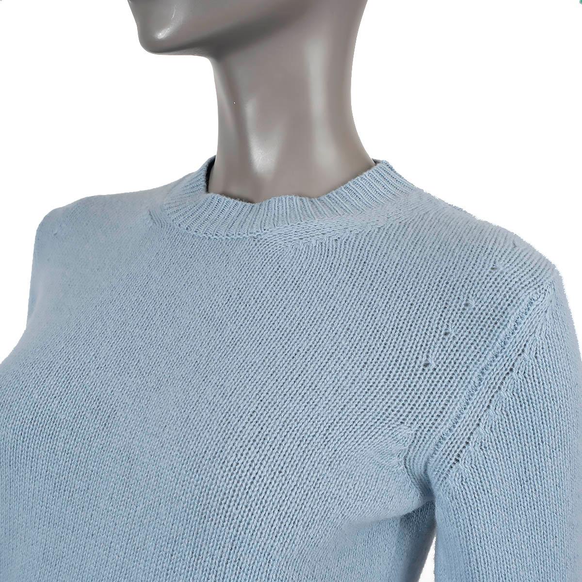 BOTTEGA VENETA baby blue cashmere 2019 ICON Sweater 40 S For Sale at ...