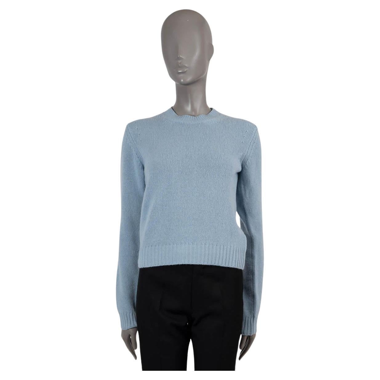 BOTTEGA VENETA baby blue cashmere 2019 ICON Sweater 40 S For Sale at ...