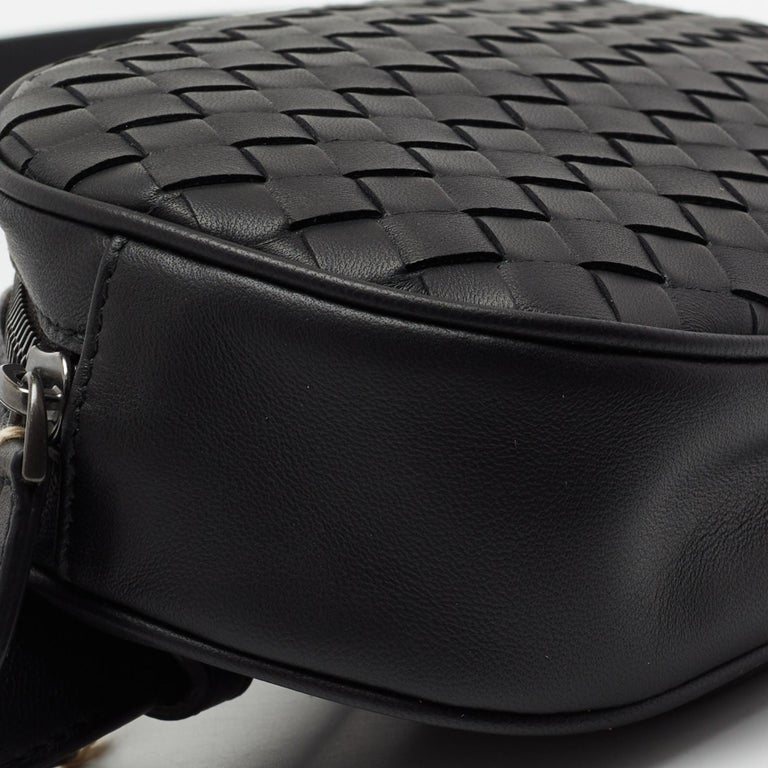 Bottega Veneta Black Intrecciato Leather Belt Bag at 1stDibs