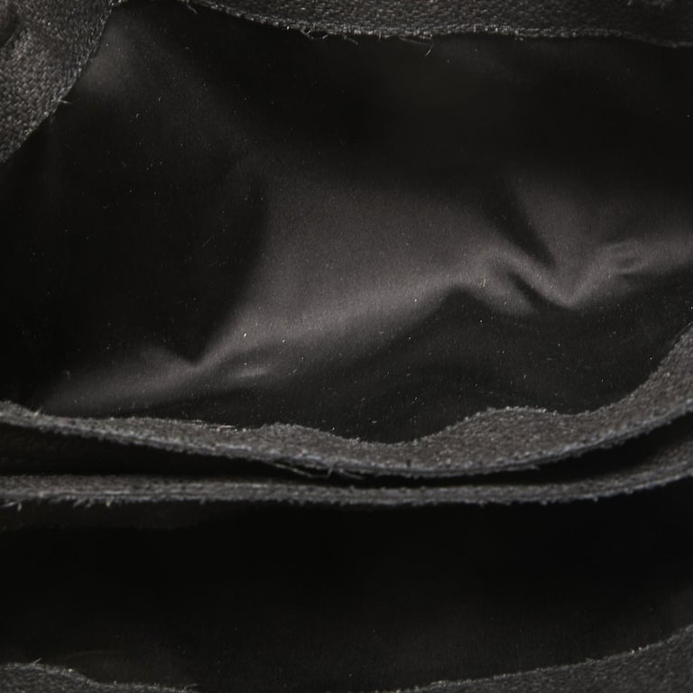 Bottega Veneta Black Intrecciato Raffia Buckle Flap Tote For Sale at ...