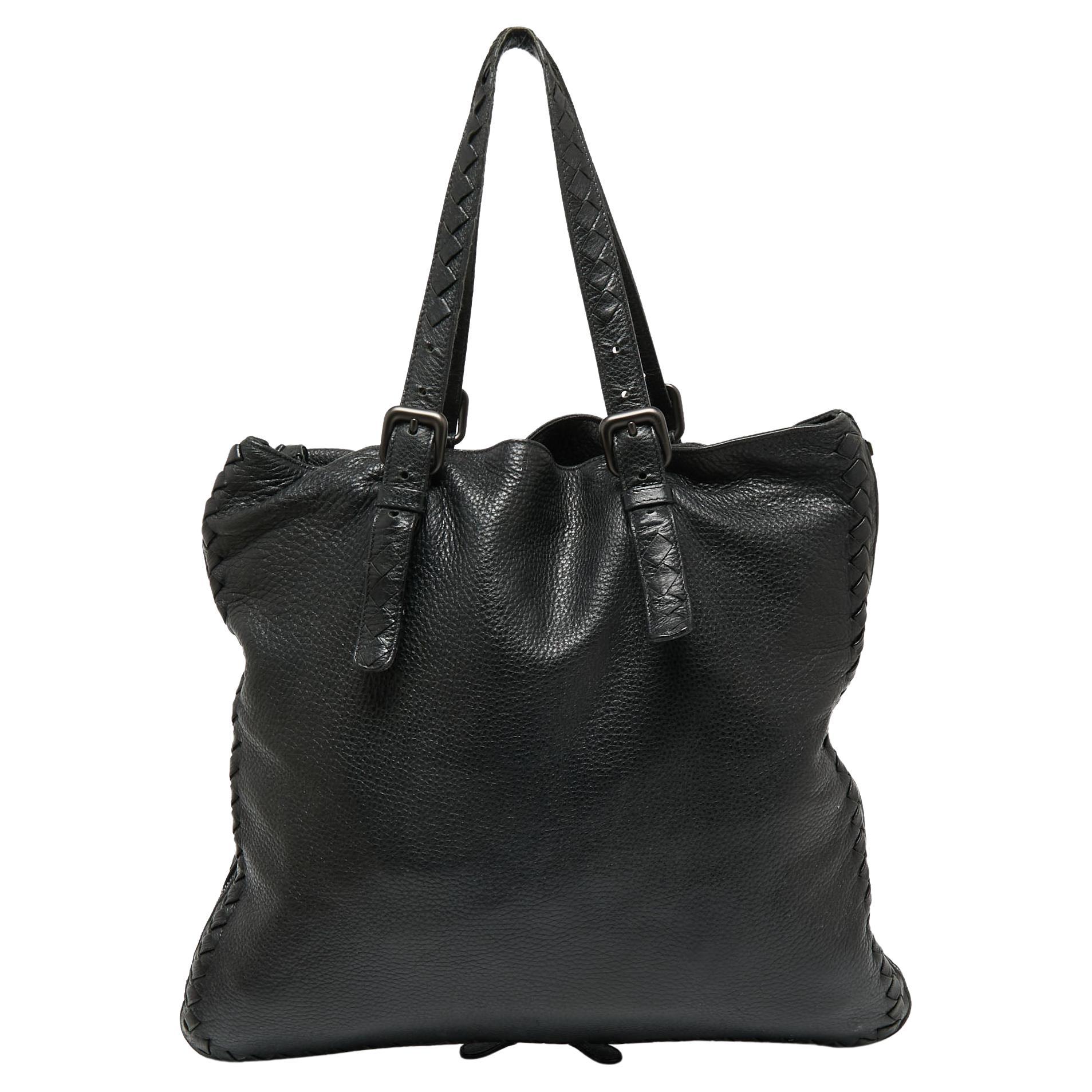 Bottega Veneta Julie Tote Leather with Applique Large at 1stDibs