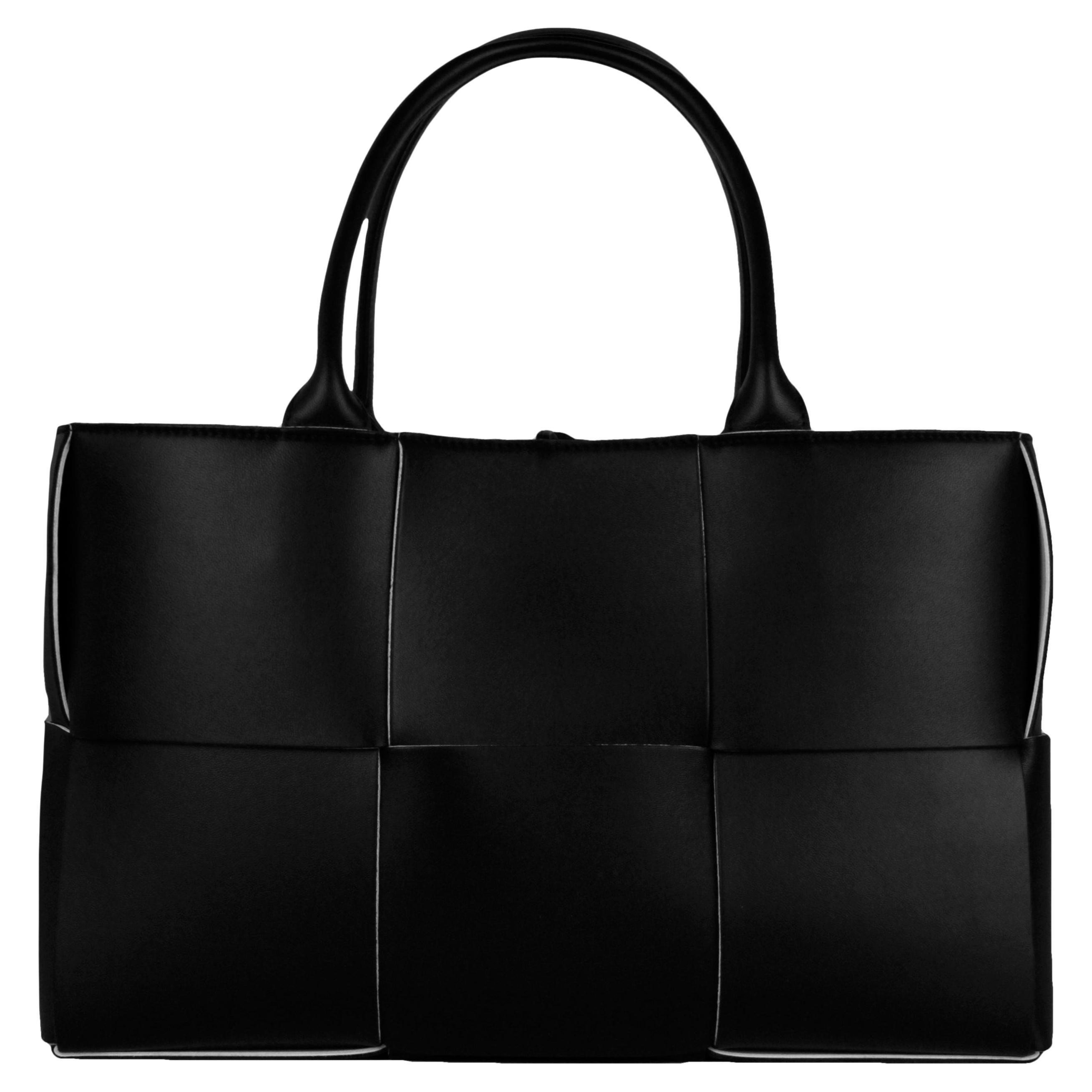 Bottega Veneta Intrecciato Imperatore Bag Varied Woven Pattern Black ...