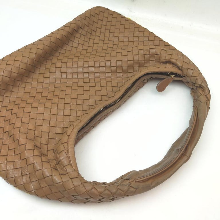 Bottega Veneta Brown Intrecciato Jodie Hobo Bag 863024 at 1stDibs