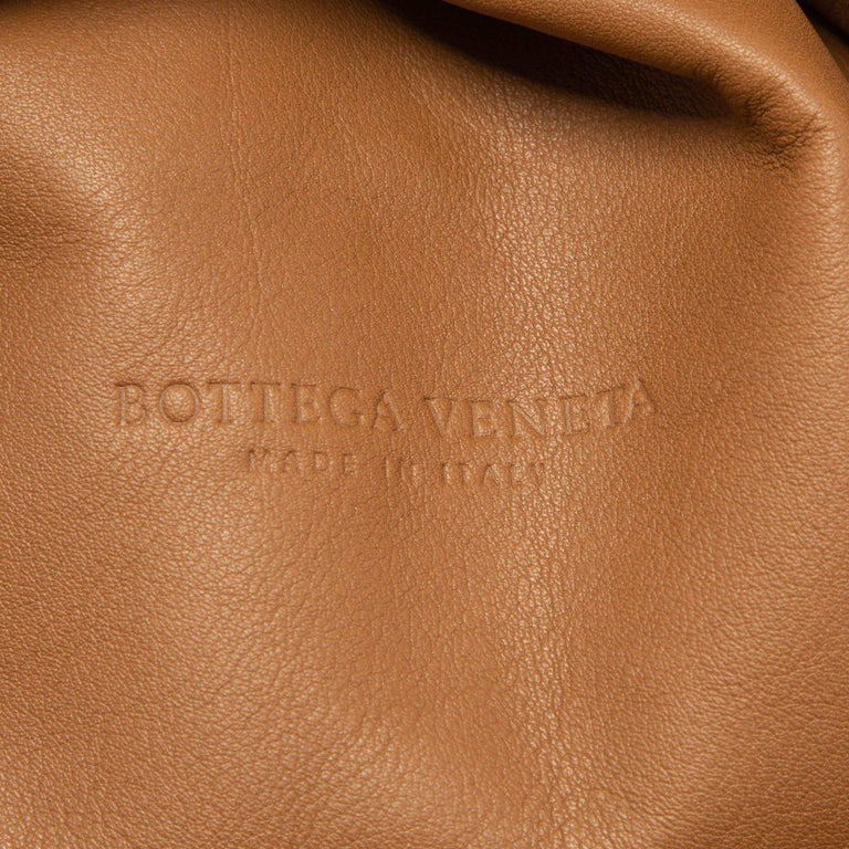 Bottega Veneta Brown Leather Teen Pouch Clutch For Sale at 1stDibs