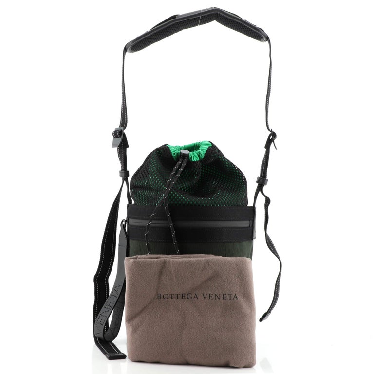 Bottega Veneta Bucket Bag Nylon with Mesh For Sale at 1stDibs
