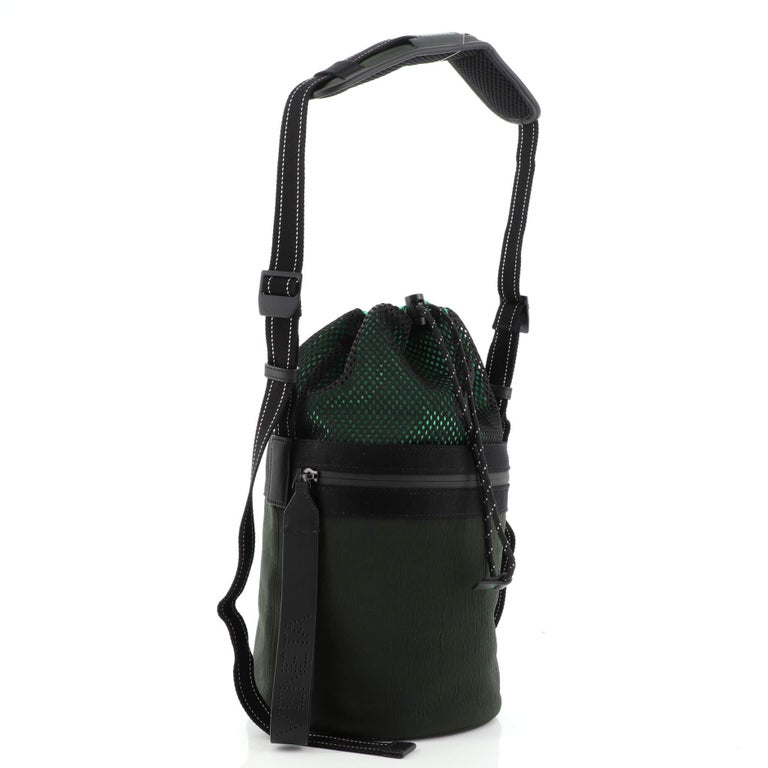 Bottega Veneta Bucket Bag Nylon with Mesh For Sale at 1stDibs