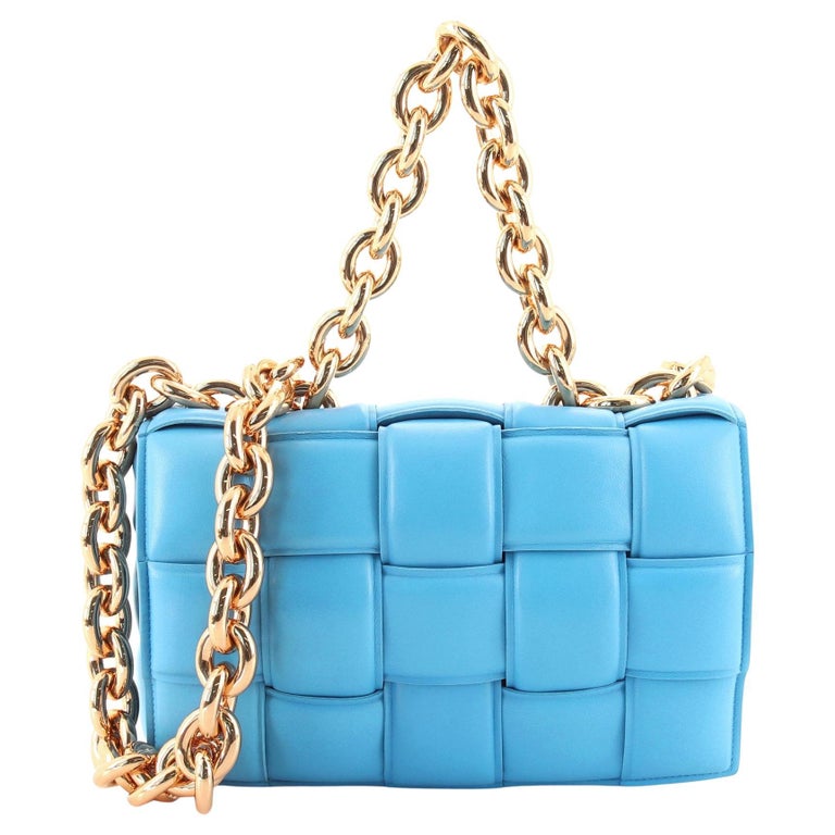 Bottega Veneta Cassette Chain Crossbody Bag Padded Maxi Intrecciato ...
