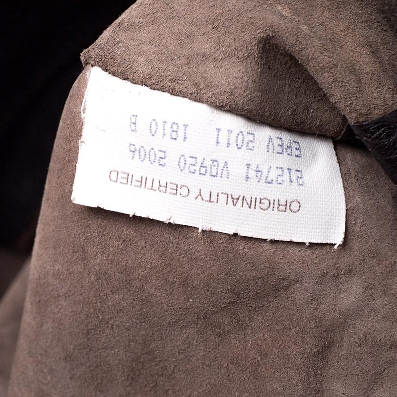 Bottega Veneta Dark Brown Cervo Leather Large Baseball Hobo at 1stDibs