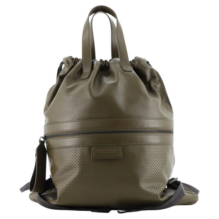 Bottega Veneta Drawstring Backpack Perforated Leather Large For Sale at ...