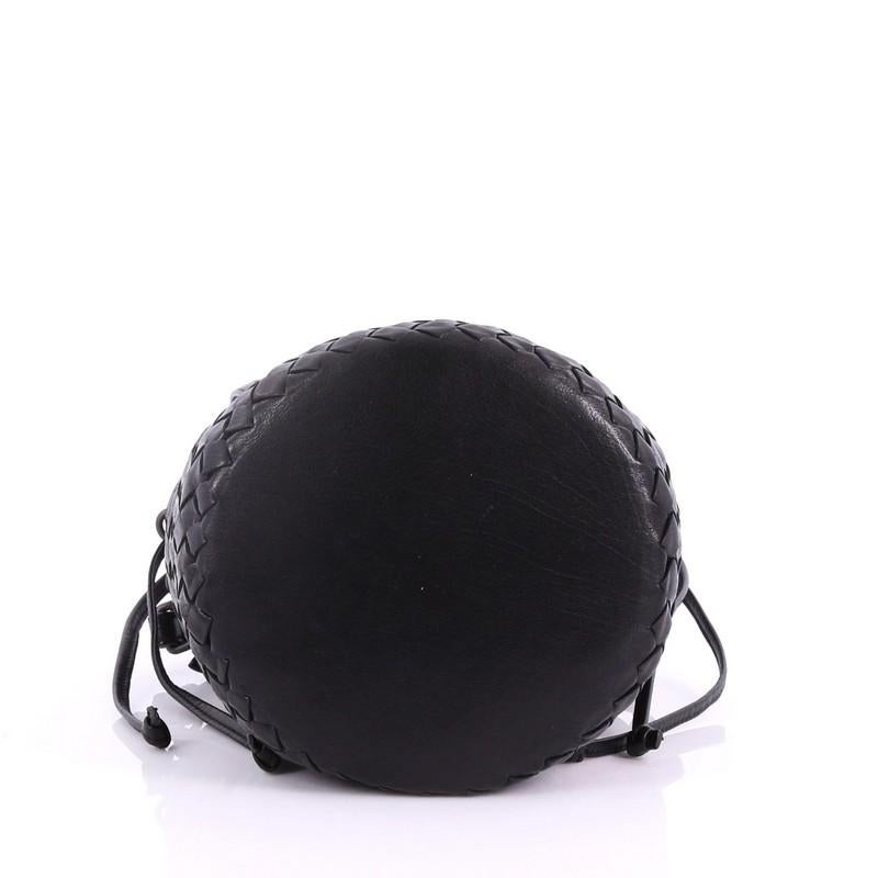 Bottega Veneta Drawstring Bucket Bag Leather and Intrecciato Nappa Small at 1stDibs | bottega ...