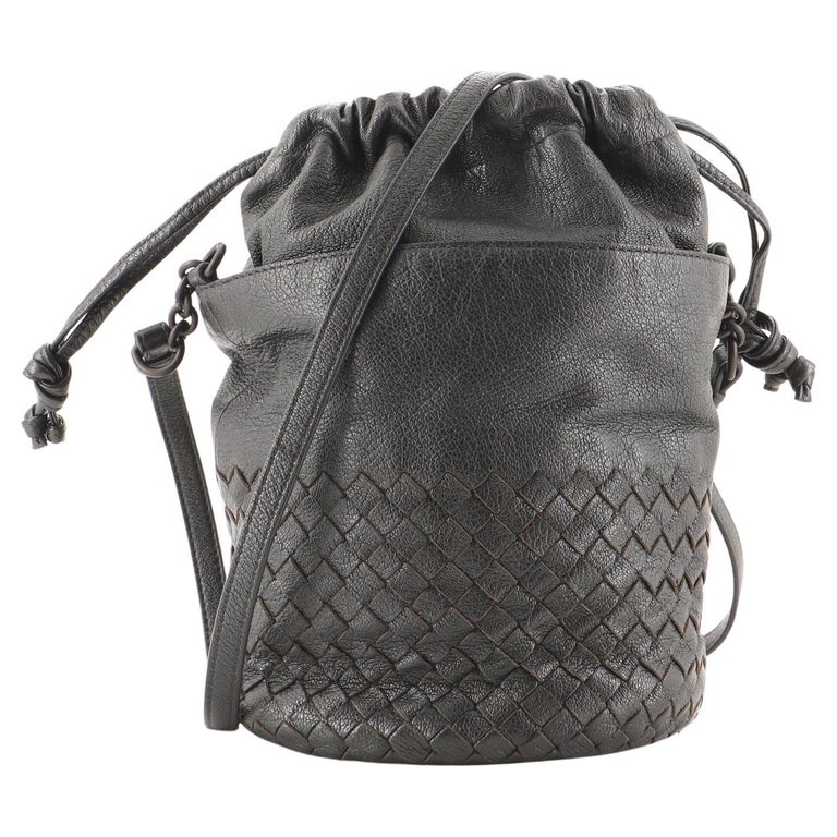 Bottega Veneta Drawstring Bucket Bag Leather and Intrecciato Nappa ...