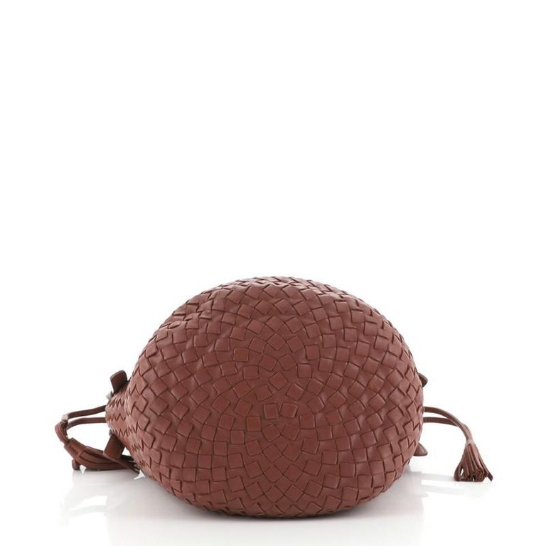 Bottega Veneta Drawstring Tassel Bucket Bag Intrecciato Nappa Small at 1stDibs | bv bucket bag ...