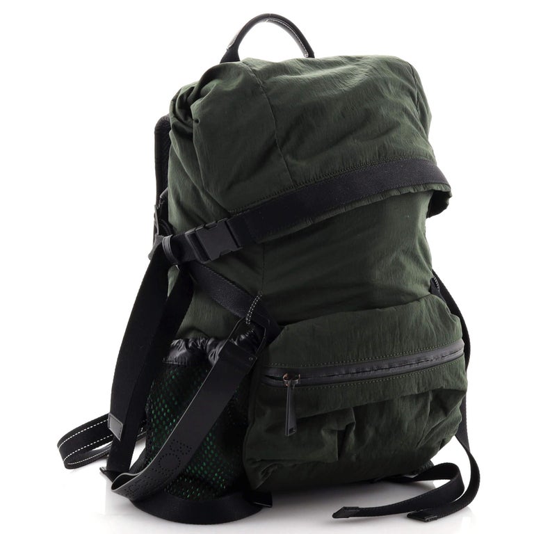Bottega Veneta Fold Over Backpack Nylon For Sale at 1stDibs