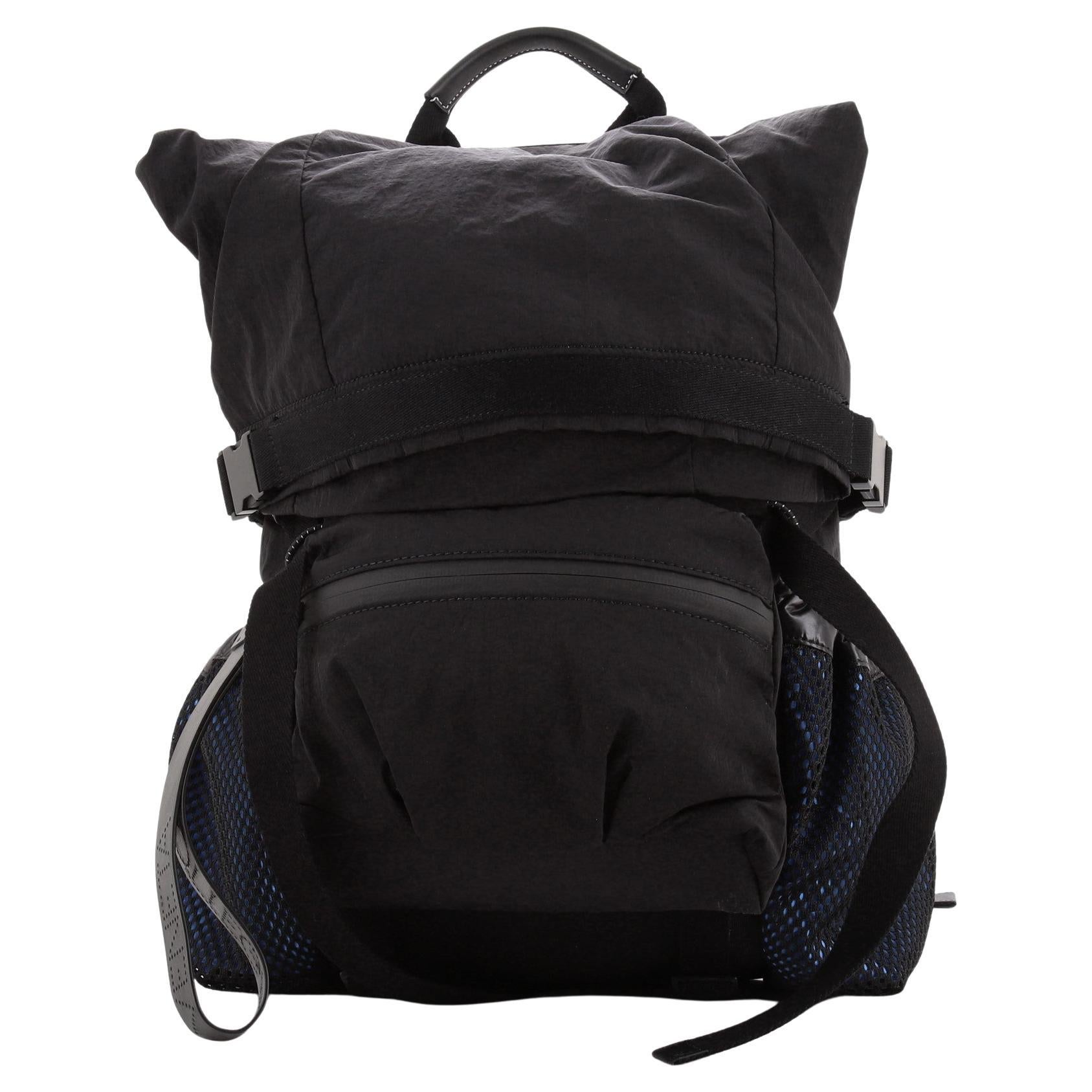 Bottega Veneta Fold Over Backpack Nylon at 1stDibs