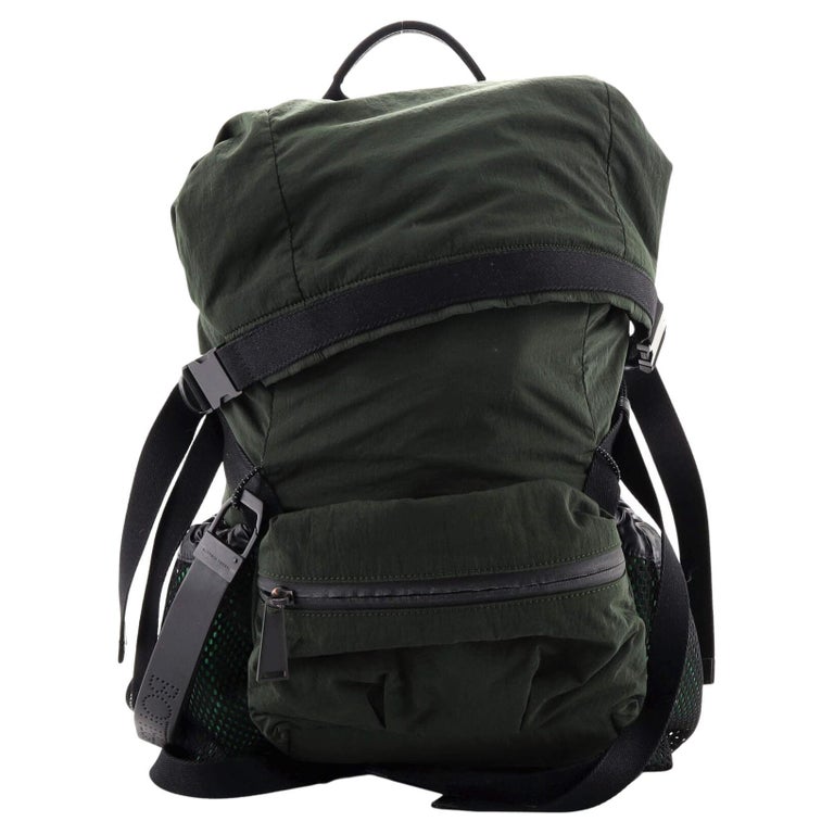 Bottega Veneta Fold Over Backpack Nylon For Sale at 1stDibs