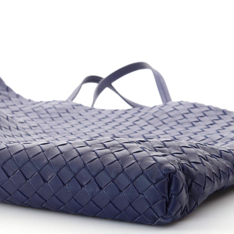 Bottega Veneta Fold Over Tote Intrecciato Nappa Large For Sale at 1stDibs