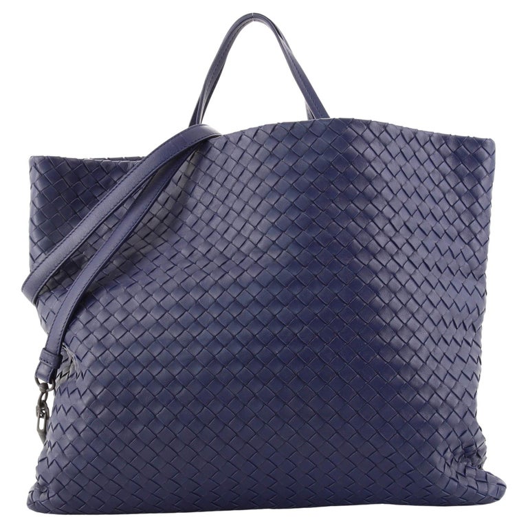 Bottega Veneta Fold Over Tote Intrecciato Nappa Large For Sale at 1stDibs