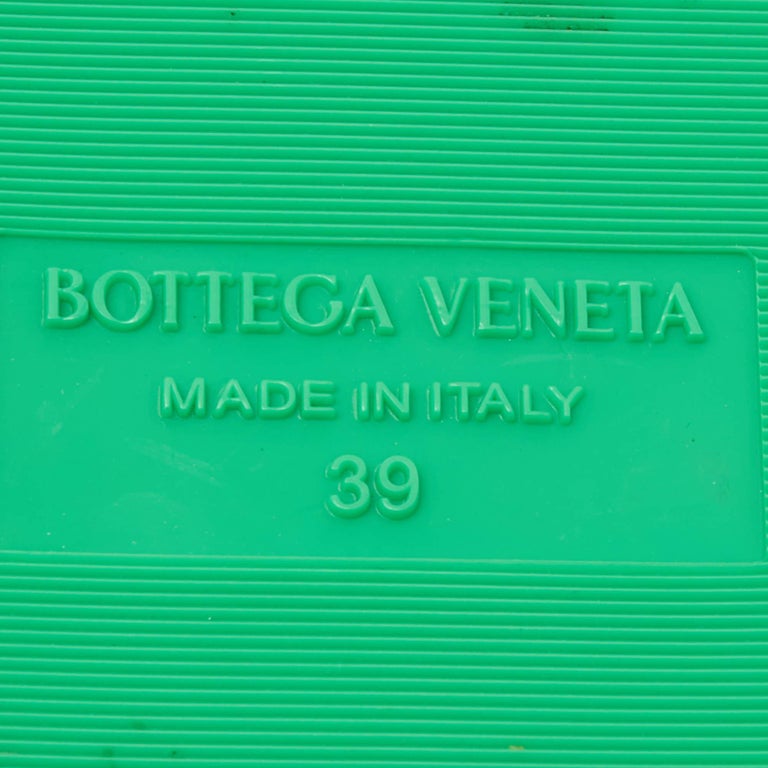 Bottega Veneta Green Cotton Fabric Resort Sponge Platform Slides Size ...