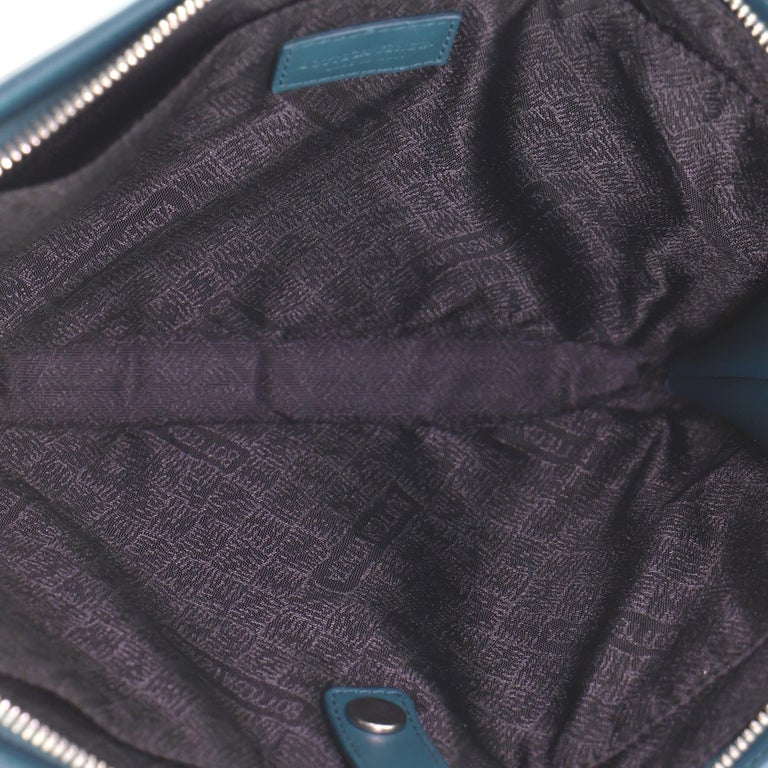 Bottega Veneta Grid Zip Around Wristlet Clutch Embossed Padded Leather ...