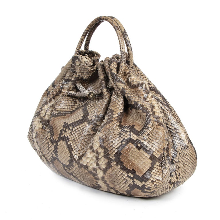 Bottega Veneta Large Python Hobo Bag at 1stDibs