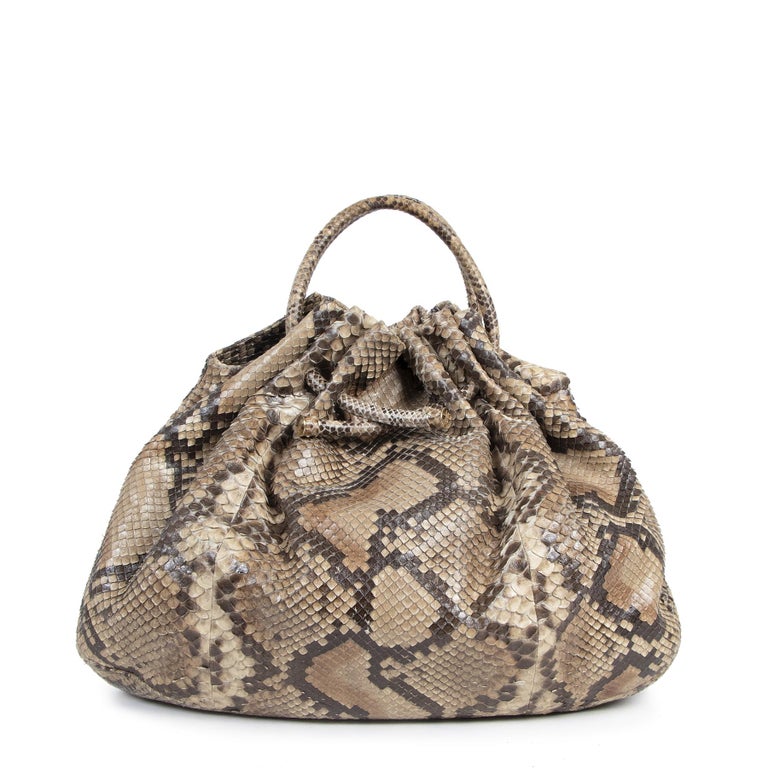 Bottega Veneta Large Python Hobo Bag at 1stDibs