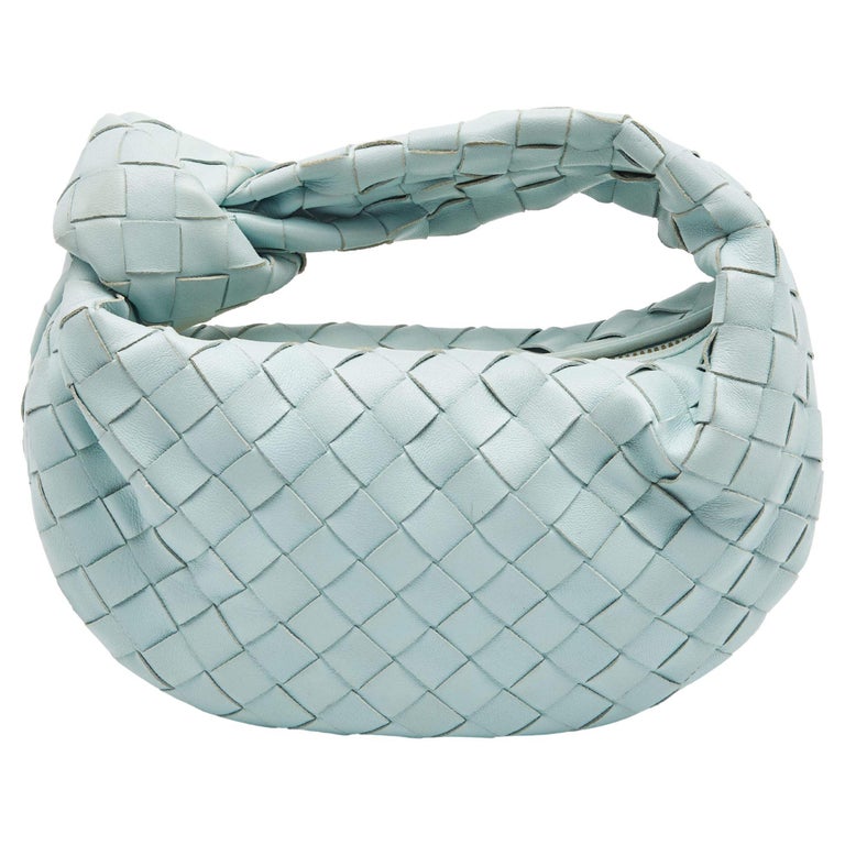 Bottega Veneta Light Blue Intrecciato Leather Mini Jodie Hobo For Sale ...