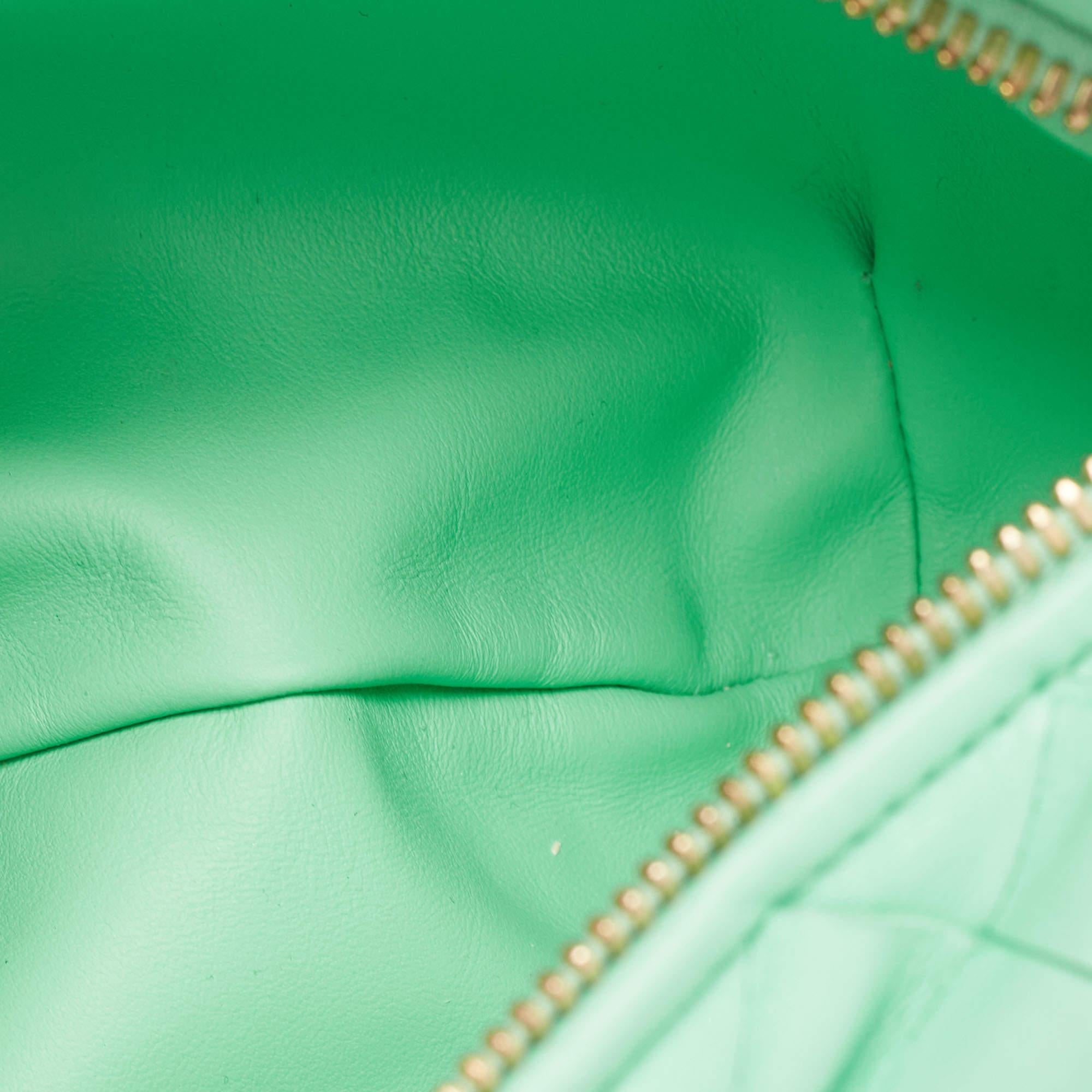 Bottega Veneta Light Green Intrecciato Leather Mini BV Jodie Bag For ...