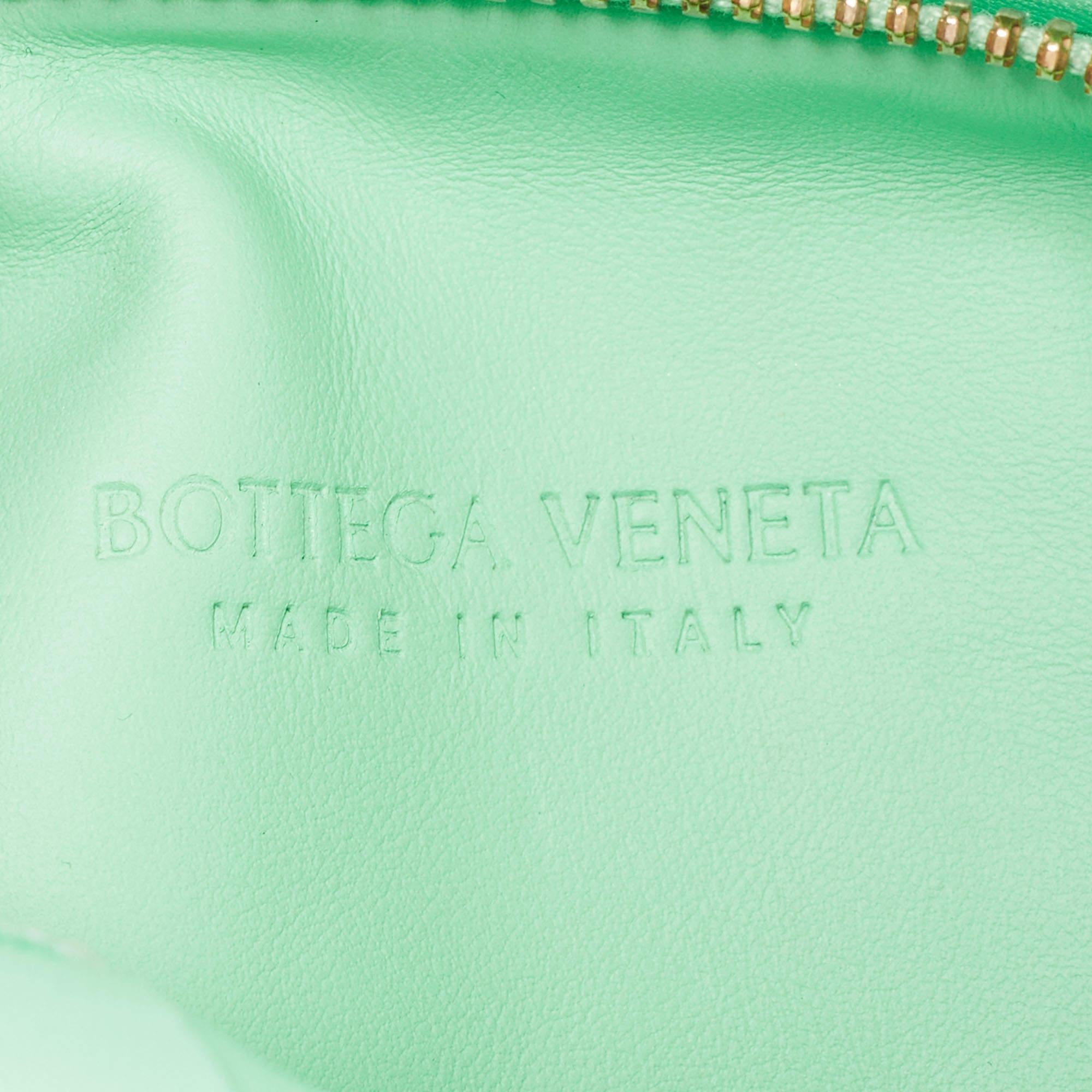 Bottega Veneta Light Green Intrecciato Leather Mini BV Jodie Bag For ...