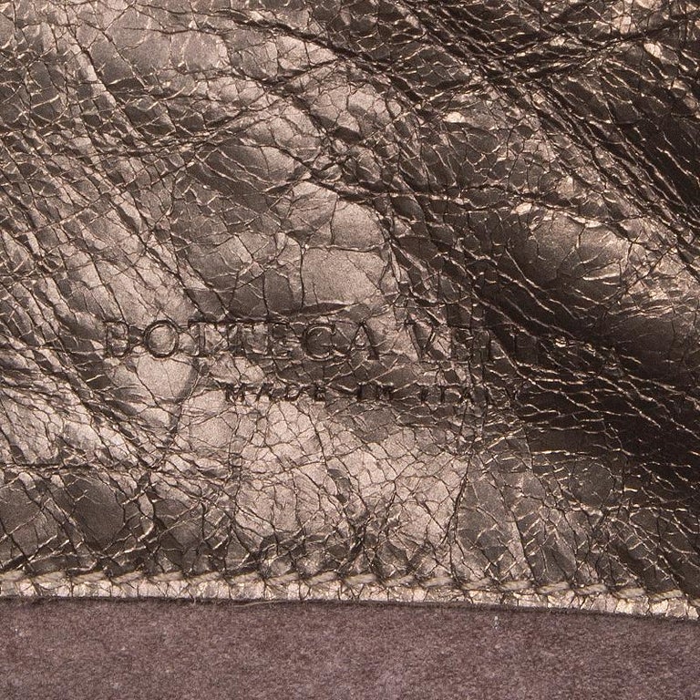 BOTTEGA VENETA metallic gold leather CORDED WAVE Tote Bag at 1stDibs