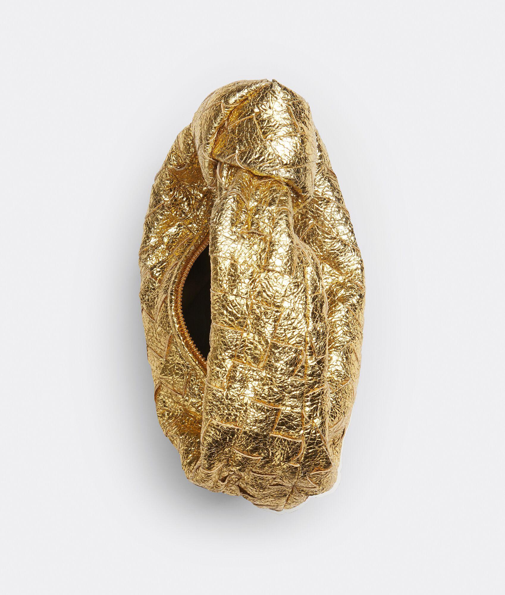 Bottega Veneta Mini Jodie Gold Bag For Sale at 1stDibs