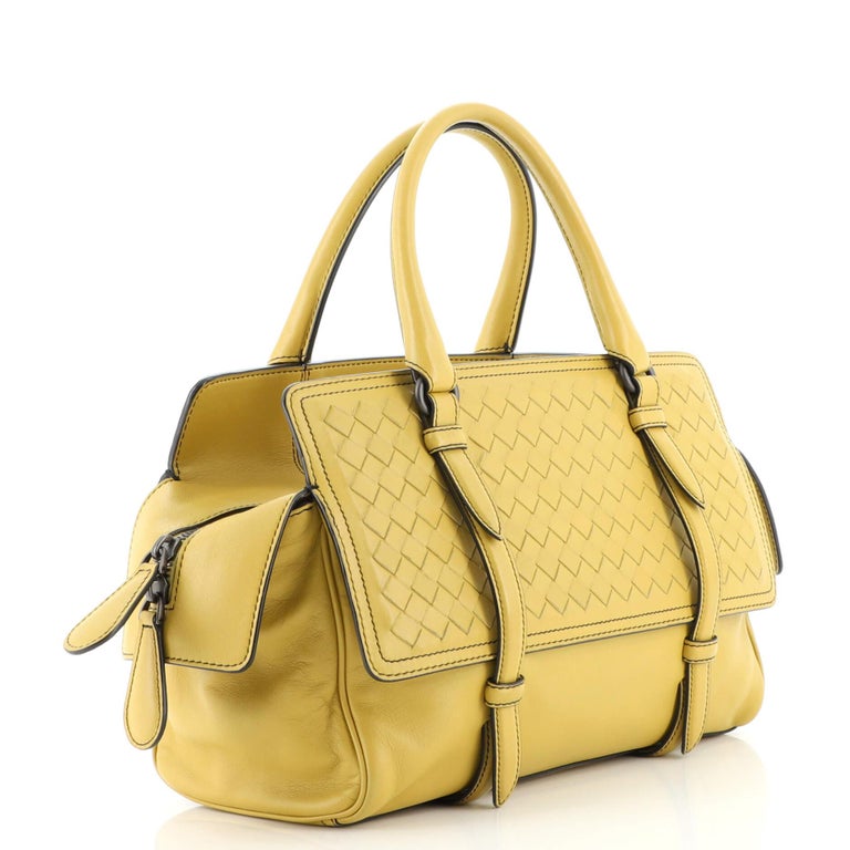 Bottega Veneta Monaco Handbag Nappa Leather With Intrecciato Detail ...