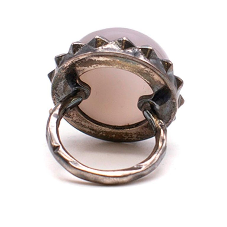 Bottega Veneta Natural Stone Ring In Sterling Silver at 1stDibs ...