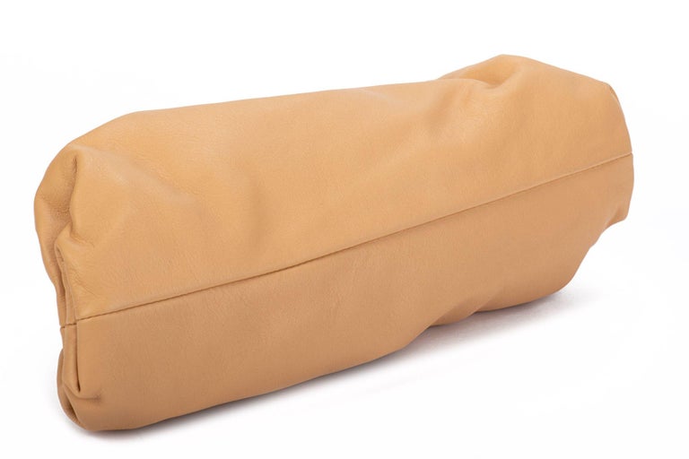 Bottega Veneta New Almond Teen Pouch For Sale at 1stDibs
