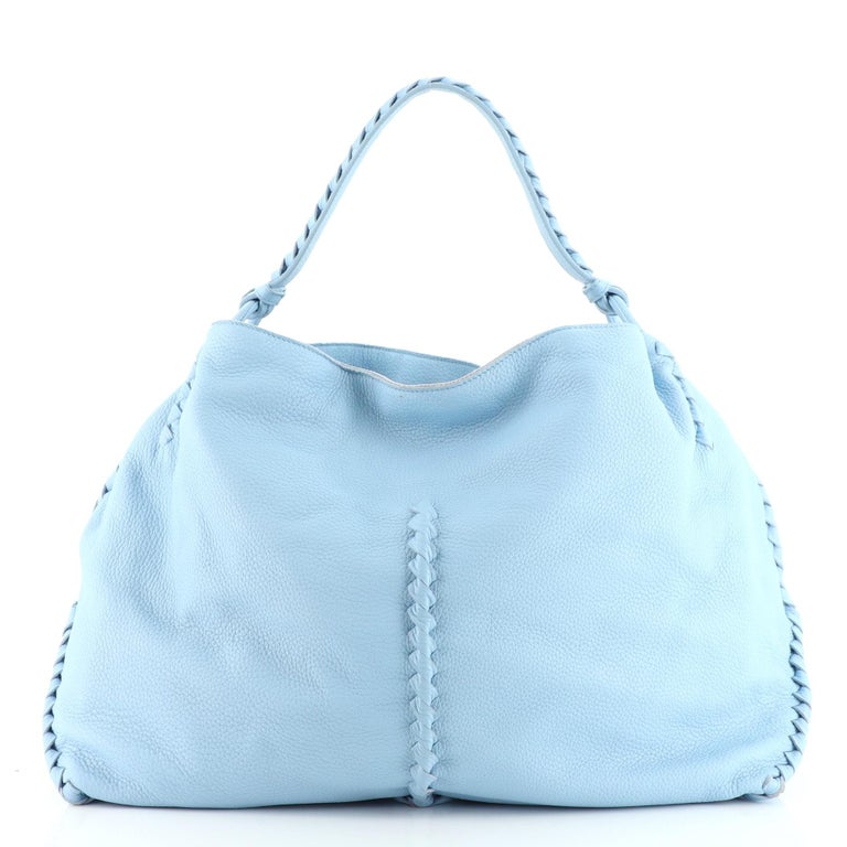Bottega Veneta Open Hobo Cervo with Intrecciato Detail Large at 1stDibs