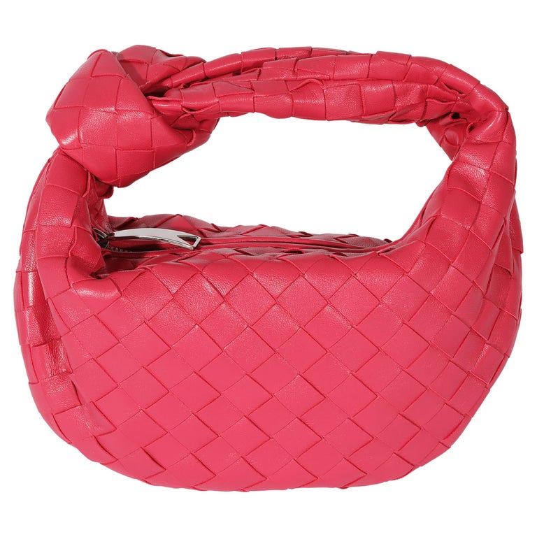 Bottega Veneta Pink Intrecciato Leather Jodie For Sale at 1stDibs
