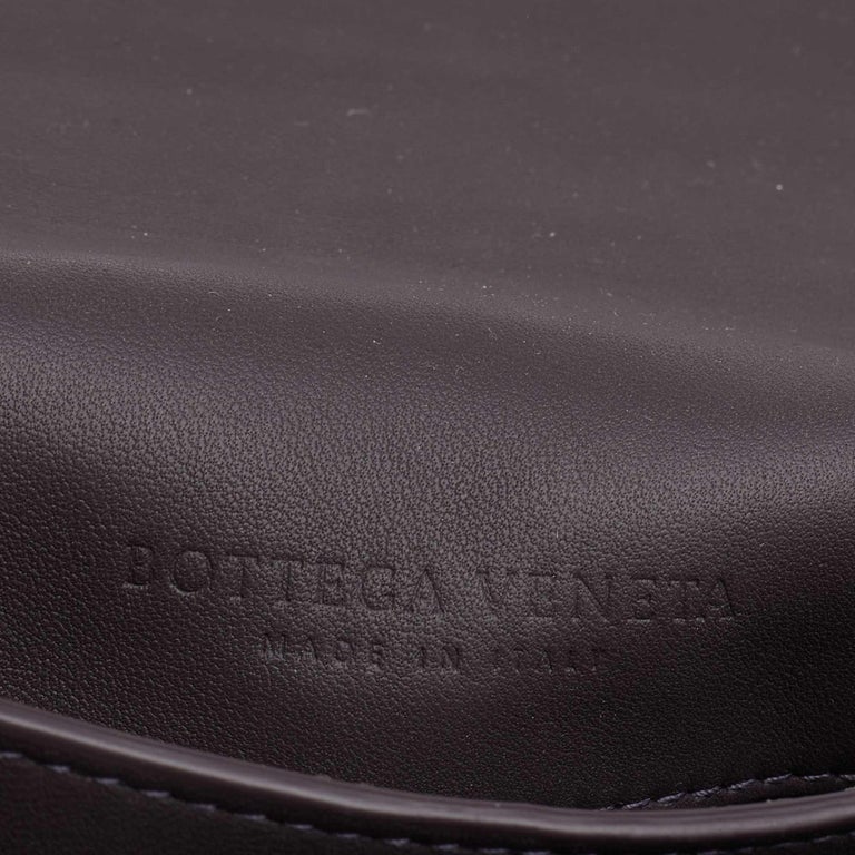 Bottega Veneta Plum Leather Small Piazza Top Handle Bag For Sale at 1stDibs