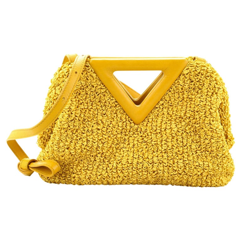Bottega Veneta Point Handbag Boucle Tweed Medium For Sale at 1stDibs