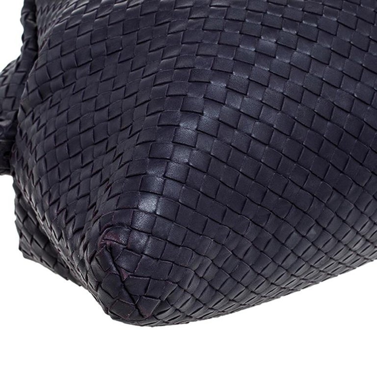 Bottega Veneta Purple Intreciato Nappa Leather Convertible Tote For ...