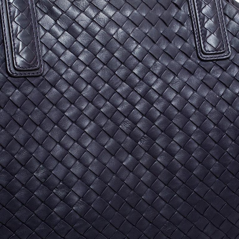 Bottega Veneta Purple Intreciato Nappa Leather Convertible Tote For ...