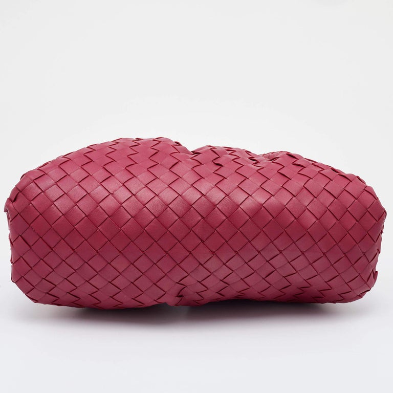 Bottega Veneta Red Intrecciato Leather Teen Pouch Clutch For Sale at ...