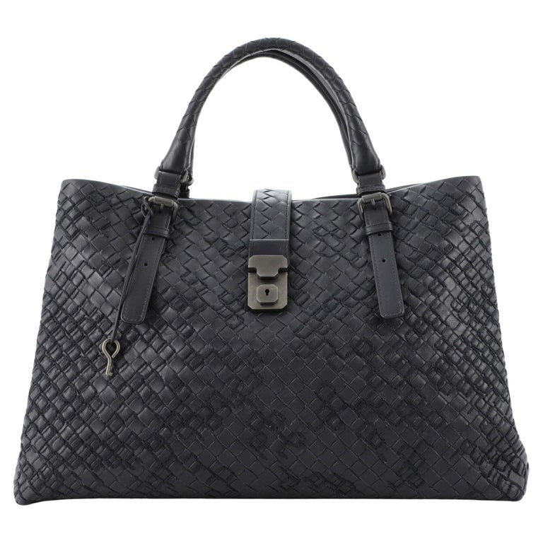 Bottega Veneta Roma Bag Embroidered Intrecciato Nappa Medium For Sale ...
