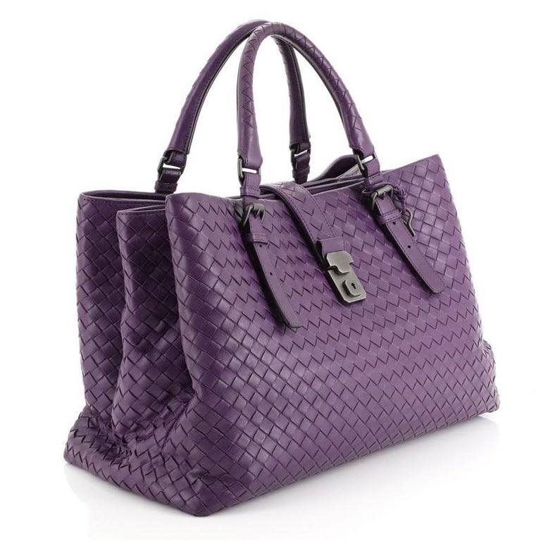 Bottega Veneta Roma Handbag Intrecciato Nappa Medium at 1stDibs