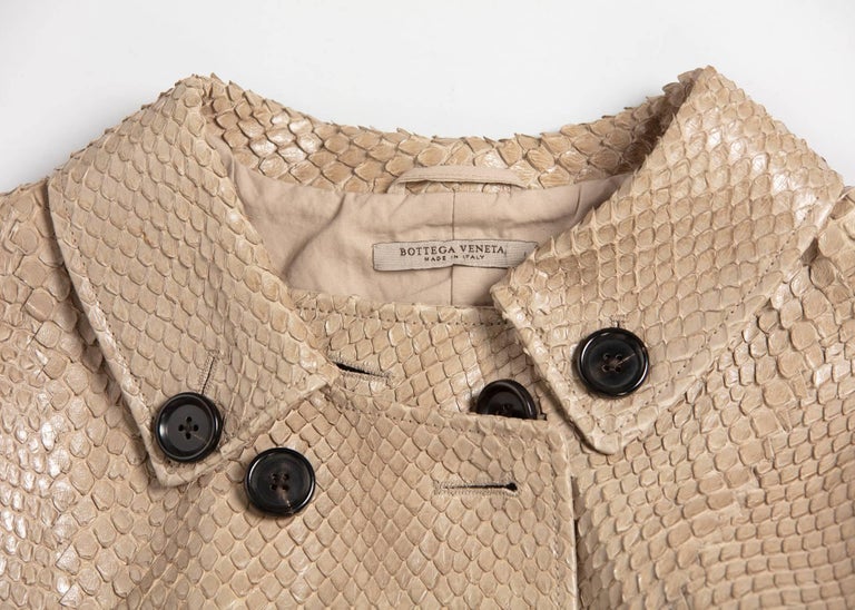 Bottega Veneta Runway Cropped Python Bolero Jacket, 2007 at 1stDibs